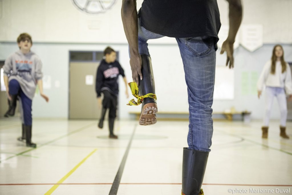 Gumboot dance workshop | Centre culturel Frontenac